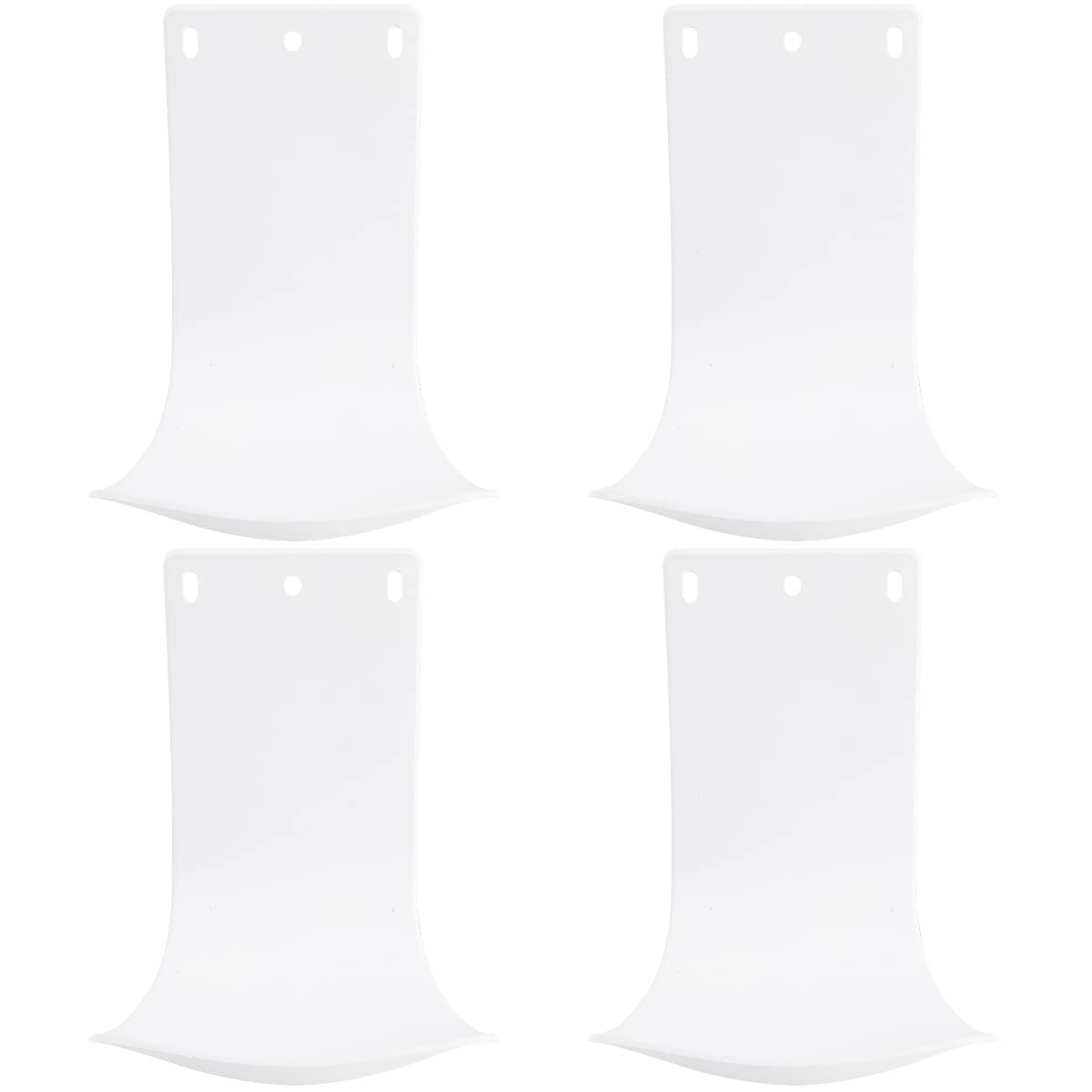 Cabilock 4 Pcs Plastic Water Tray Under Trays Laundry Drip Tray Catch Tray Bath Soap Liquid Foam Tray Cup Holder Handwashing Fluid Drop White
