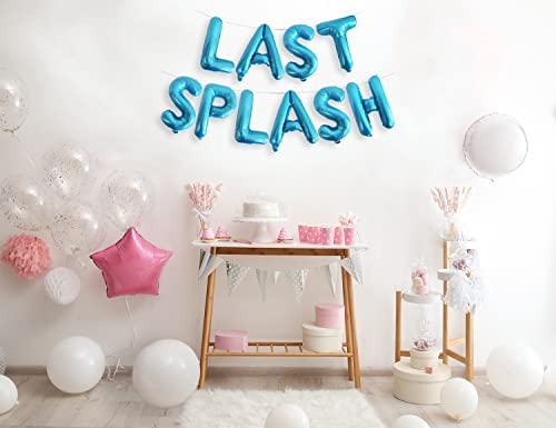 PartyForever LAST SPLASH Balloons Banner Light Blue Bachelorette Party Decorations Sign