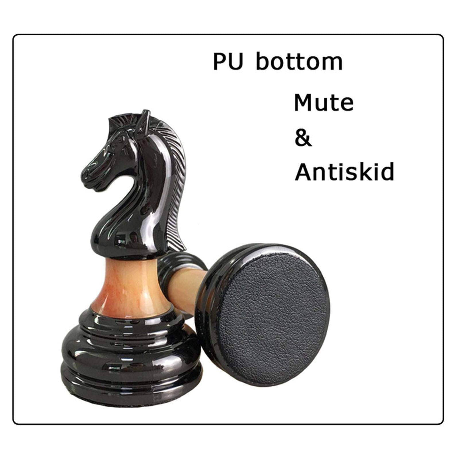 Chess Set High-Grade Gift International Travel Chess Game Mold Folding Wooden Chessboard and Chess Pieces Chessman Casua (Wood 30 * 30)