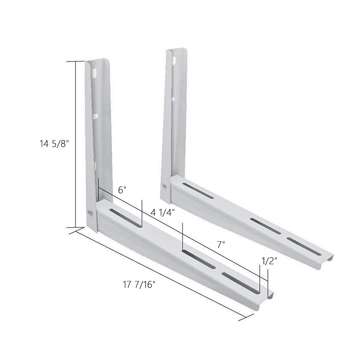 LBG Products Wall Mounting Bracket for Ductless Mini Split Air Conditioner Condensing Unit 1-2P, Support up to 265lbs (7000-12000 BTU)
