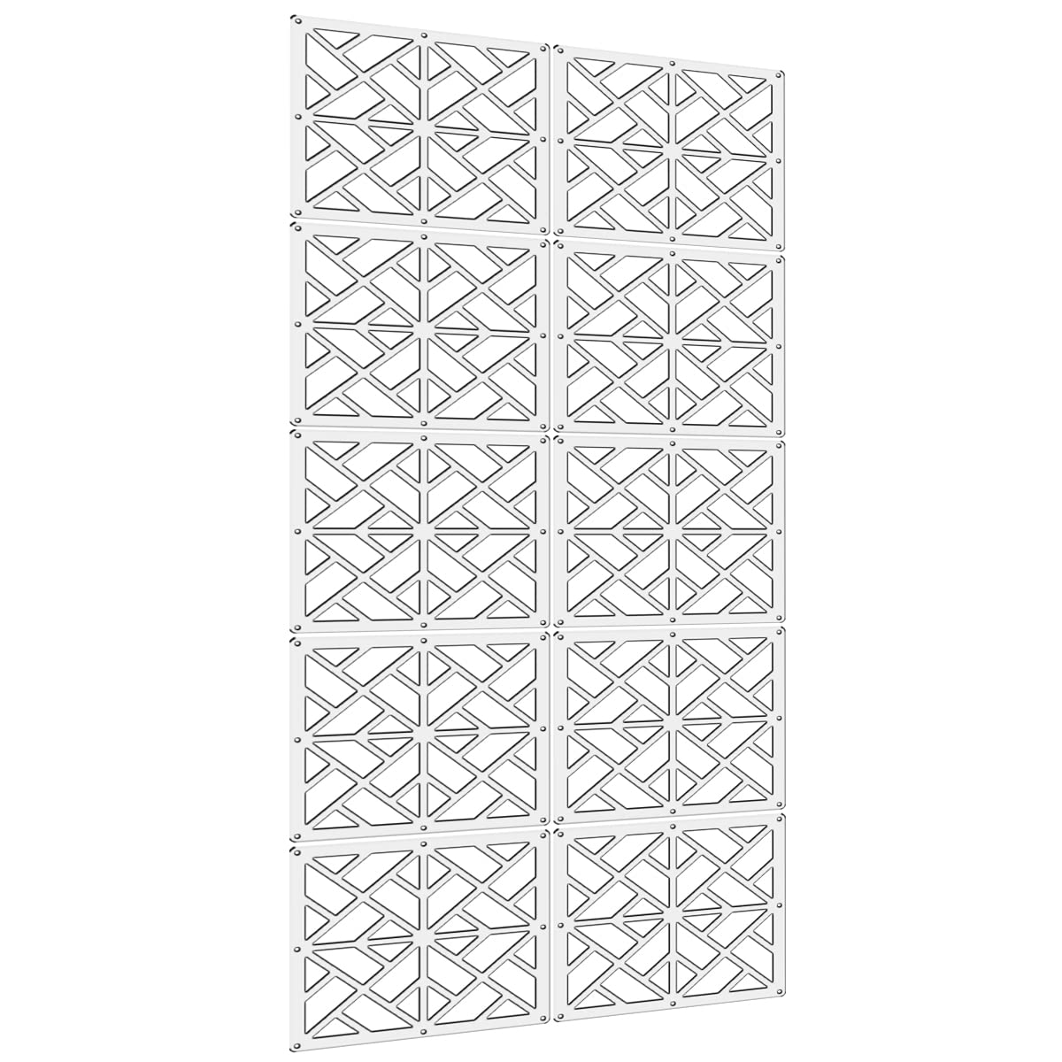 Lchen Hanging Room Divider,10 Pieces Wood-Plastic Hanging Panels 0.2“Thick Screen Panel for Living Room Bedroom Home Decoration(SG,11.4"X11.4")