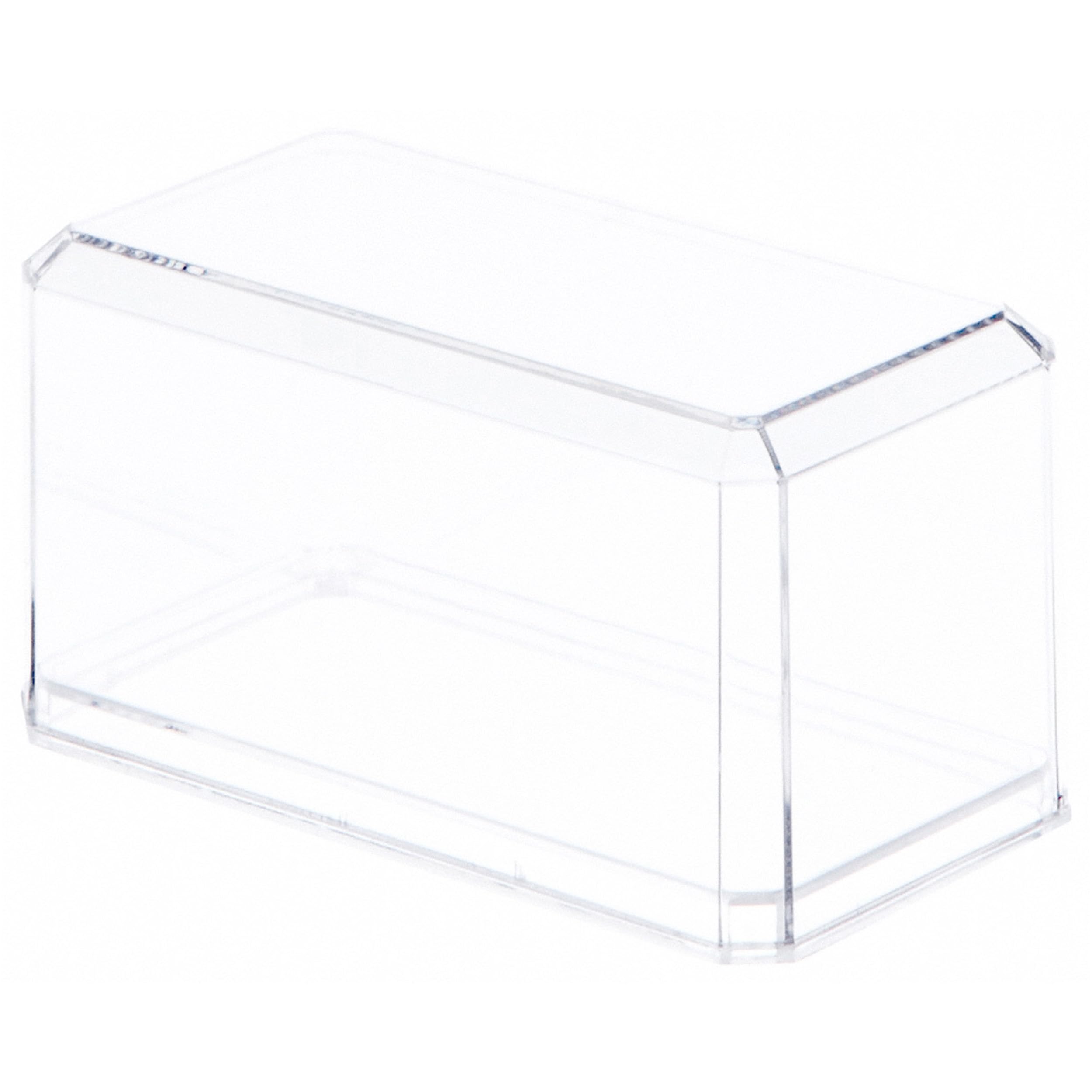 Pioneer Plastics 164C Clear Plastic Display Case for 1:64 Scale Cars, 3.5" W x 1.625" D x 1.75" H (Mailer Box), Pack of 3