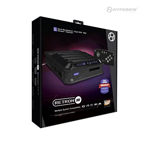 Hyperkin RetroN 5: HD Gaming Console for Game Boy Advance/ Game Boy Color/ Game Boy/ Super NES/ NES/ Super Famicom/ Famicom/ Genesis/ Mega Drive/ Sega Master System (Black)