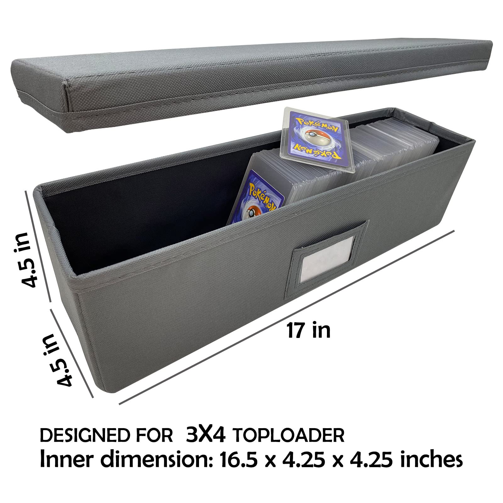tutata Water Proof Trading Card Storage Box Toploader Storage Box, Baseball Card Storage Box Card Organizer for MTG TCG CCG LCG Cards and Toploaders and Sleeves