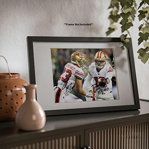 Ikonic Fotohaus Brock Purdy Christian McCaffrey Signed Photo Autograph Print Wall Art Home Decor