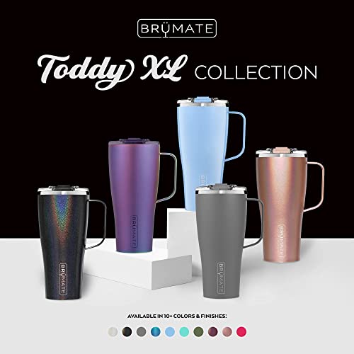 BrüMate Toddy XL - 32oz 100% Leak Proof Insulated Coffee Mug with Handle & Lid - Stainless Steel Coffee Travel Mug - Double Walled Coffee Cup (Neon Pink)