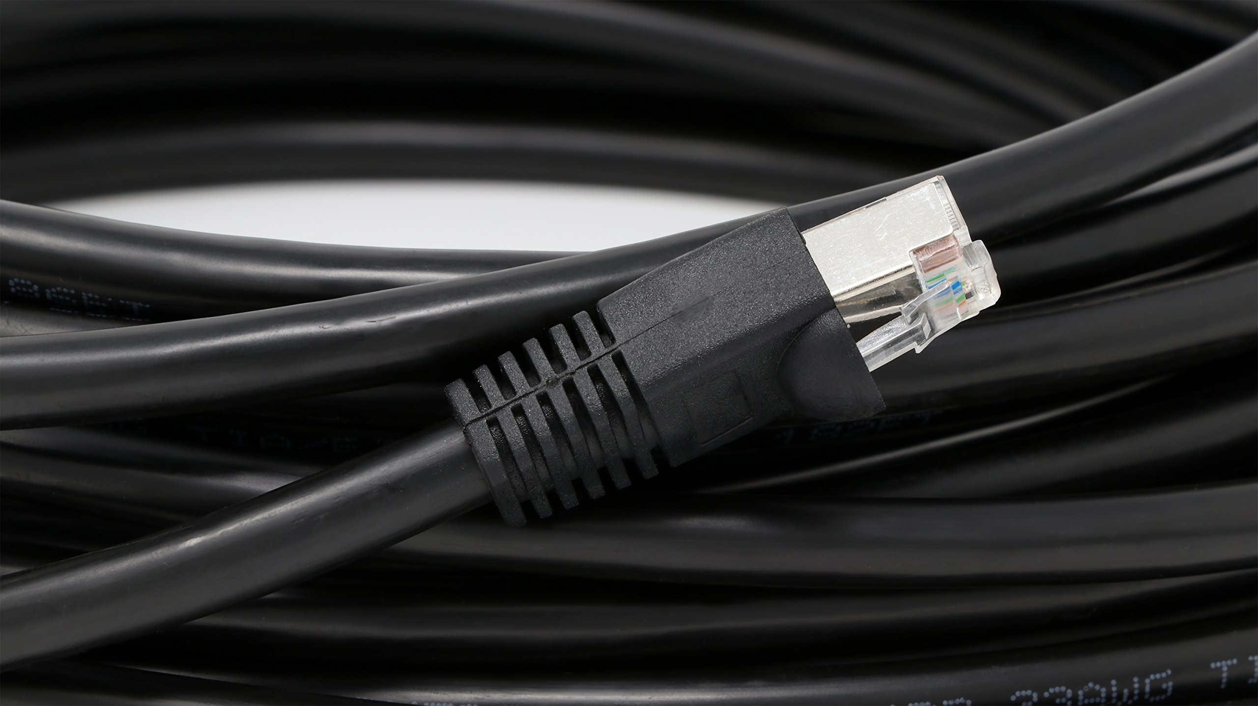 Ultra Spec Cables 100ft Cat6 Outdoor Waterproof Ethernet Cable Direct Burial (600MHz) Shielded (Pure Copper)
