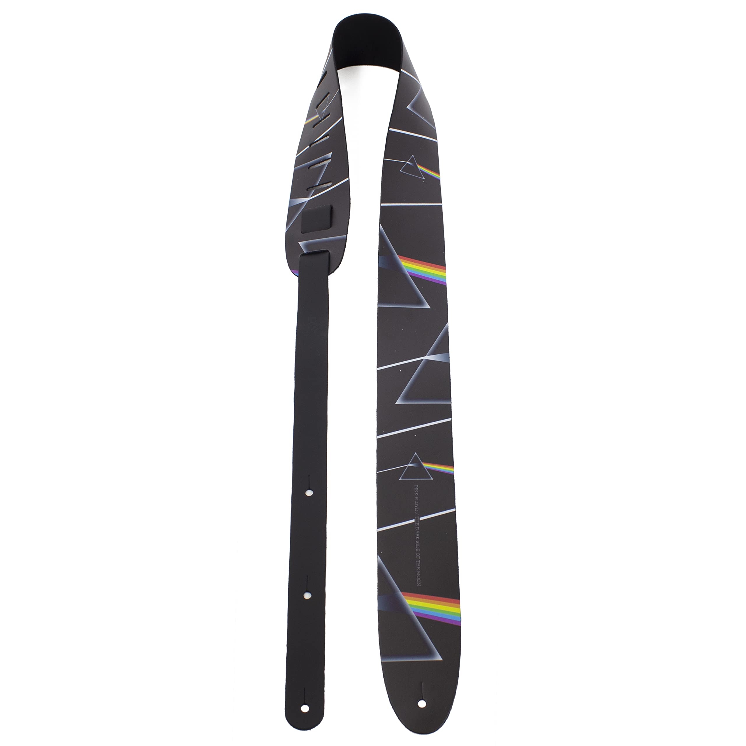 Perri's Leathers, Official Pink Floyd Licenced Leather Guitar Strap, Direct to Leather Series, Anti-Slip, Adjustable from 42.5" to 56" Inch, Compatible w/All Button Lock Systems