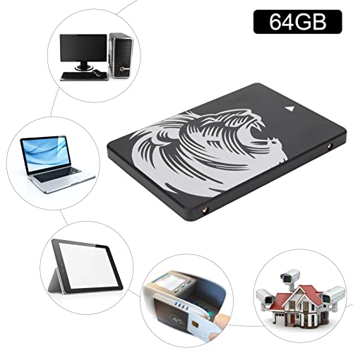 CHICIRIS External SSD, CMOS Process Low Power ultrasonic SSD for General Purpose Desktop Computer 64GB