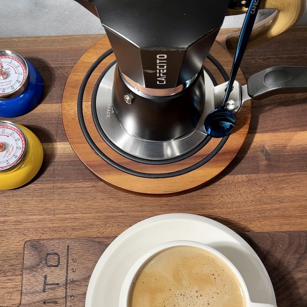 Cafecito Espresso Coffee Moka Pot | 6 Espresso Cup Moka Pot - 10 oz Manual Cuban Coffee Percolator | Italian Espresso Greca Coffee Maker | Stovetop Espresso Maker | Cafetera Cubana
