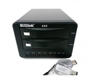 BUSlink CSX-40TB2G2M1 40TB Mode 1 Key HDD 2-Bay RAID 0 Striping USB 3.2 Gen 2/eSATA CipherShield FIPS 140-2 512-bit AES HIPAA Hardware Encrypted External Desktop Drive