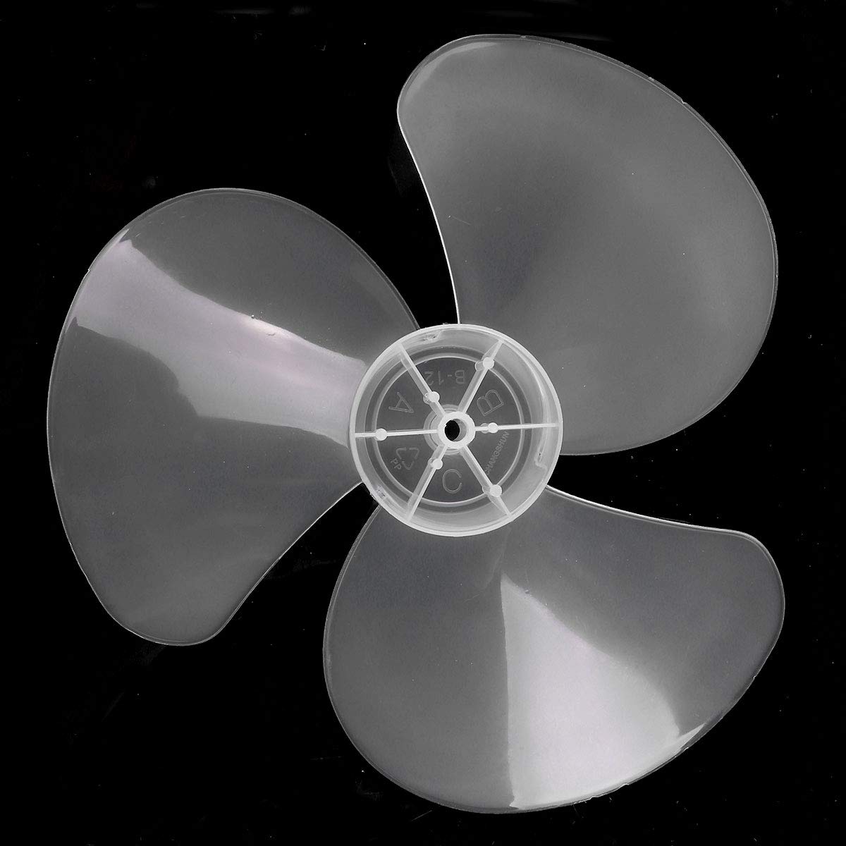 CHICTRY 12 Inch Fan Blade 3 Leaves Plastic Fan Blade Replacement for Household Standing Pedestal Fan Table Fanner General Accessories White One Size