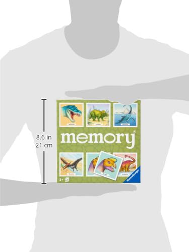 Ravensburger Dinosaur Memory Game β Fun & Fast Brain Teaser for Kids 3+ | Vibrant Dinosaur Images | Easy to Learn for Birthdays and Holidays | Quality Family Time Activity
