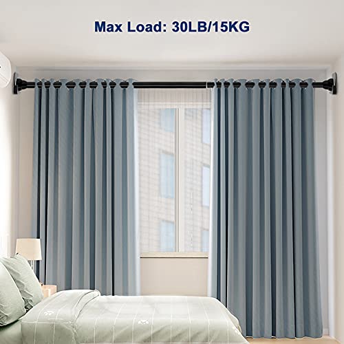 NearMoon Adhesive Shower Curtain Rod Holder | Rod Retainer | No Drilling | 3M Adhesive | Stick On | Shower Curtain Rod Not Included | 2 Pack (Matte Black)