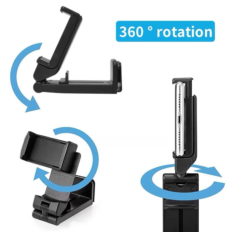 BestReviewed Universal in Flight Travel Essentials for Flying. Airplane Phone Holder. Hands-Free, 360 Degree Rotation, Accessory for Airplane, Plane Phone Stand Holder, Desk Mount