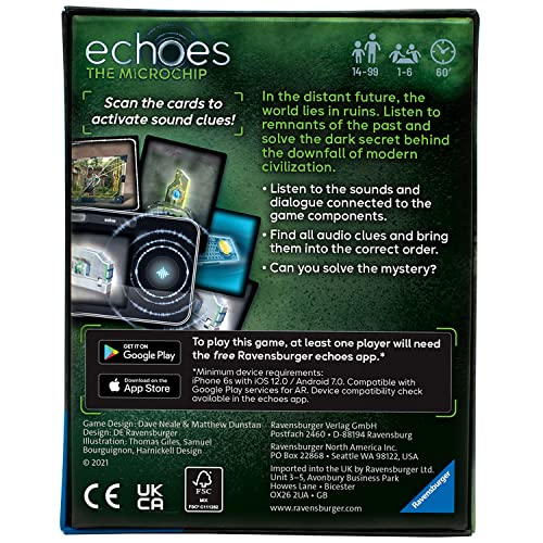 Ravensburger Echoes: The Microchip – A Thrilling and Immersive Audio Mystery Game for Ages 14 and up
