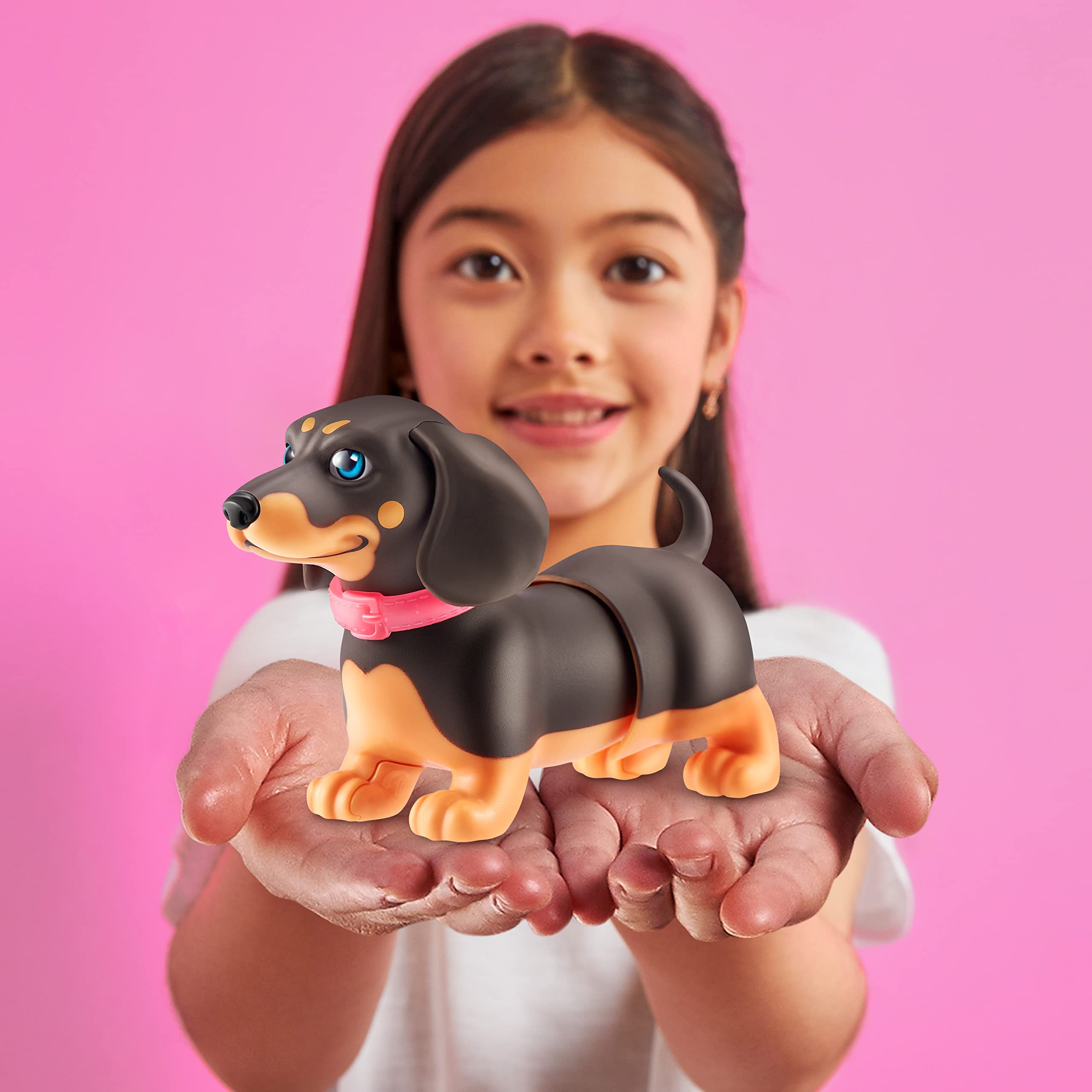 Pets Alive Booty Shakin' Pups (Frenchie & Dachshund) by ZURU 2 Pack Interactive Mini Dog Toys That Walk, Waggle, and Booty Shake, Electronic Puppy Toy for Kids and Girls