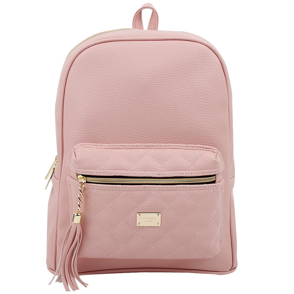 Copi Women's Simple Design Modern Cute Fashion small Casual Backpacks Pink, Not big bag