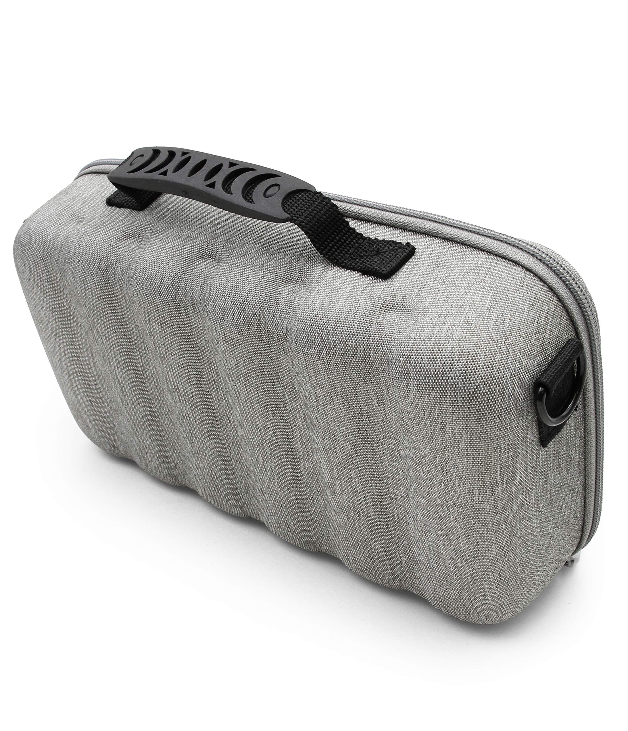 CASEMATIX Gray Audio Mixer Case Compatible With Yamaha AG06MK2 USB Interface or Yamaha AG03MK2 Audio Mixers & Recording Accessories - Includes Carry Case Only with Shoulder Strap and Carry Handle