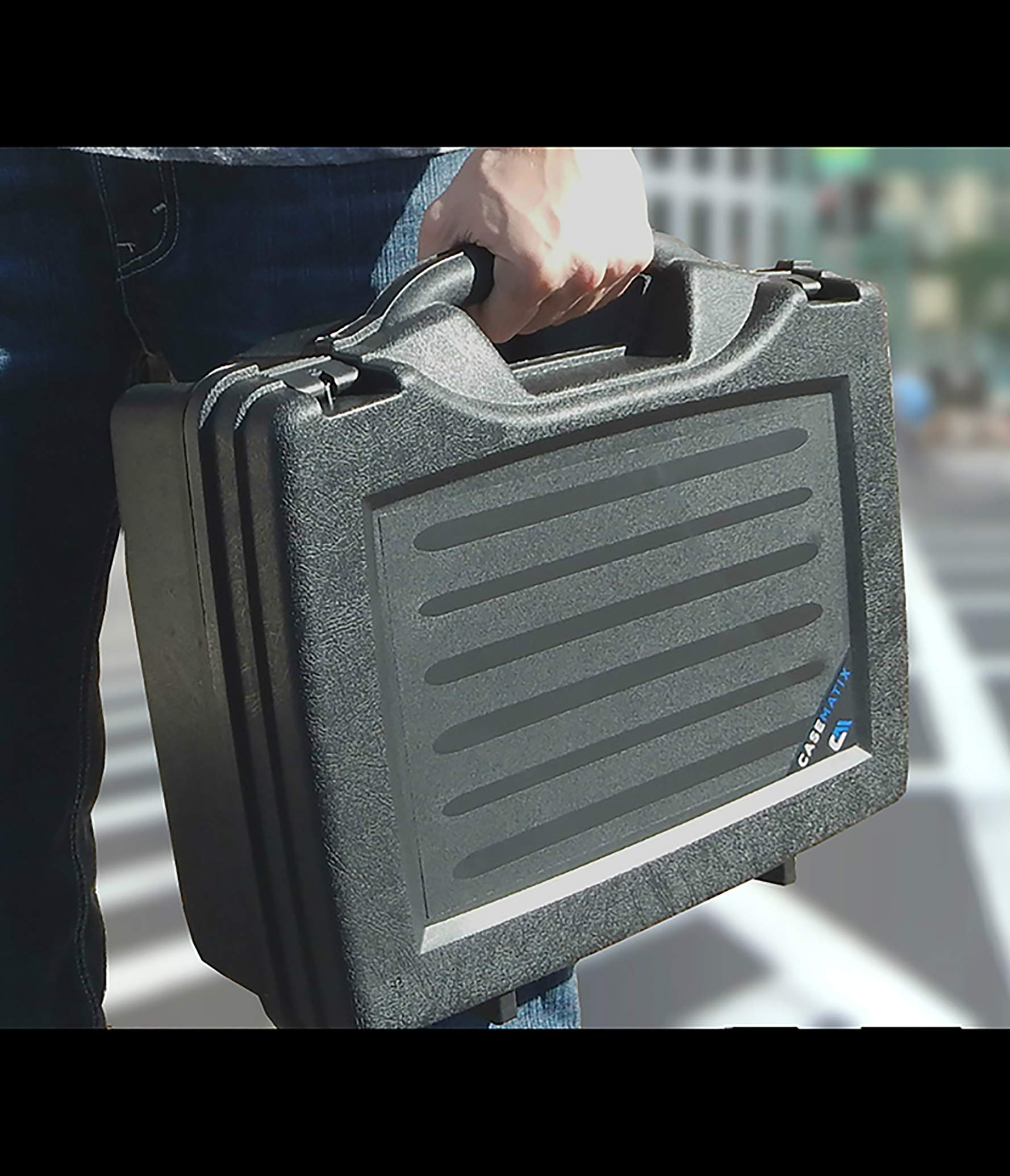 CASEMATIX Wireless Microphone Case Compatible with Shure, AKG, Sennheiser, GTD, Innopow, Fifine and Other Mic Receivers and Transmitters in Customizable Foam - Case Only for Mics