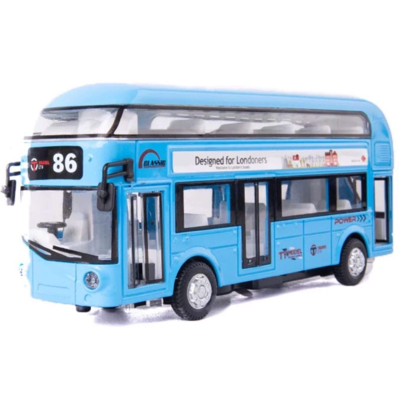 Children's Double Decker Bus Toy London Bus Model, Boy Toy Car Alloy Bus Model (Size : London Bus)