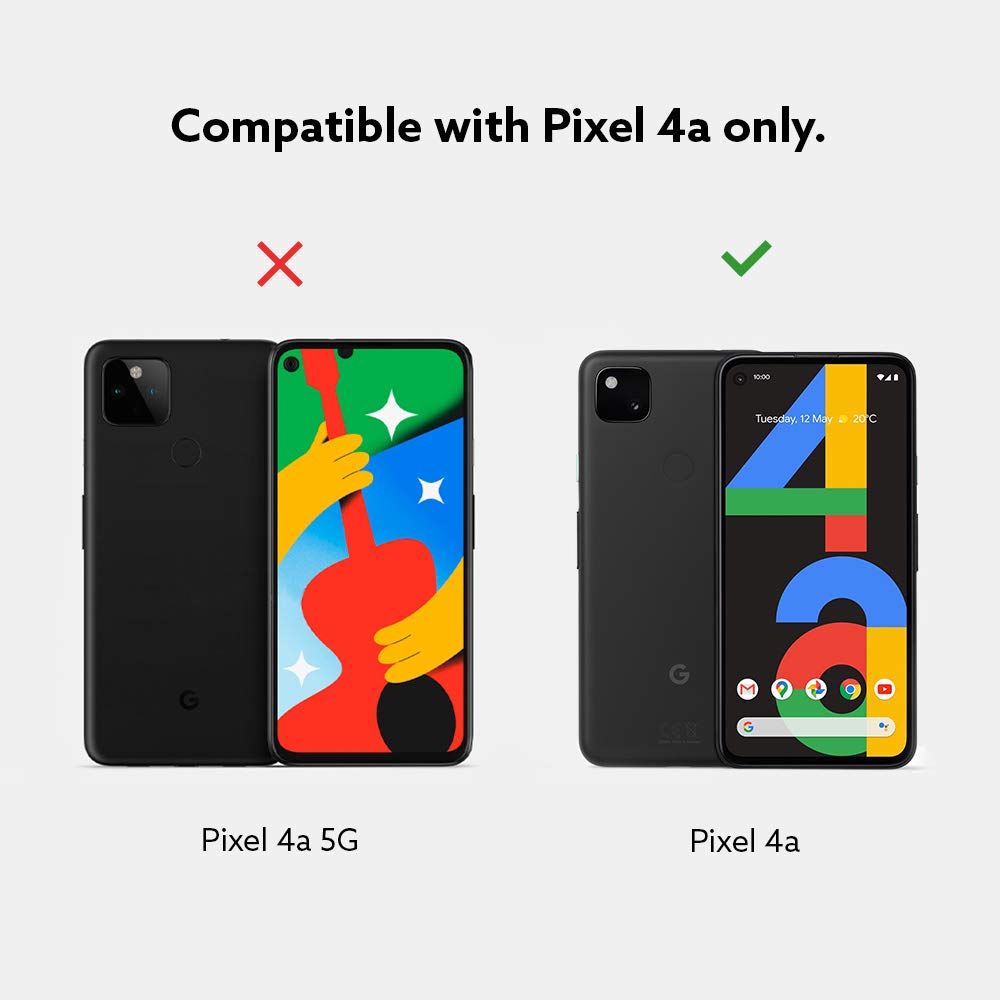 Caseology Vault for Google Pixel 4a Case (2020) [NOT Compatible with Pixel 4a 5G] - Matte Black