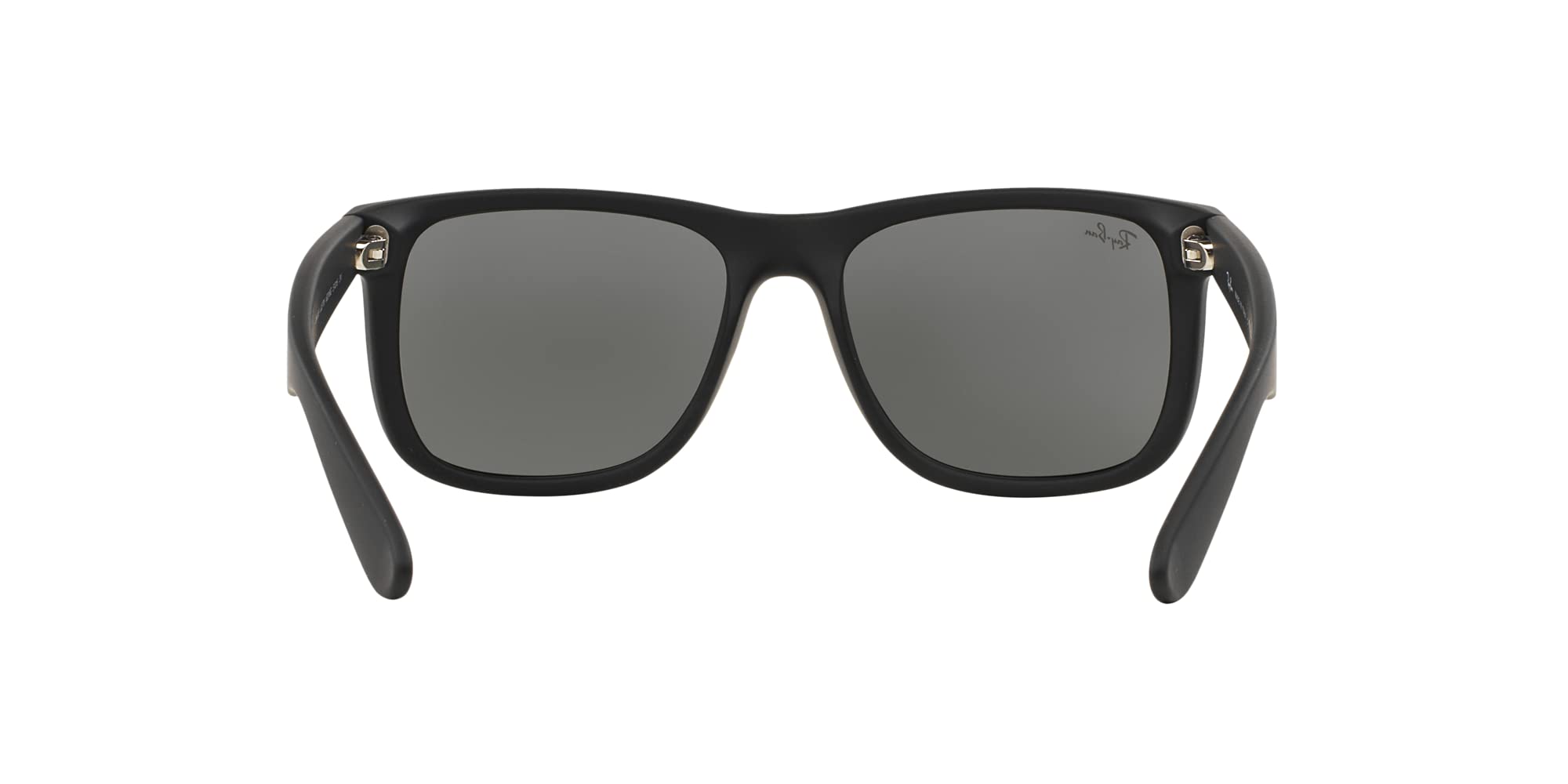 Ray-Ban RB4165 Justin Sunglasses + Vision Group Accessories Bundle for unisex-adult (Rubber Black/Grey Mirror Silver (622/6G),55)