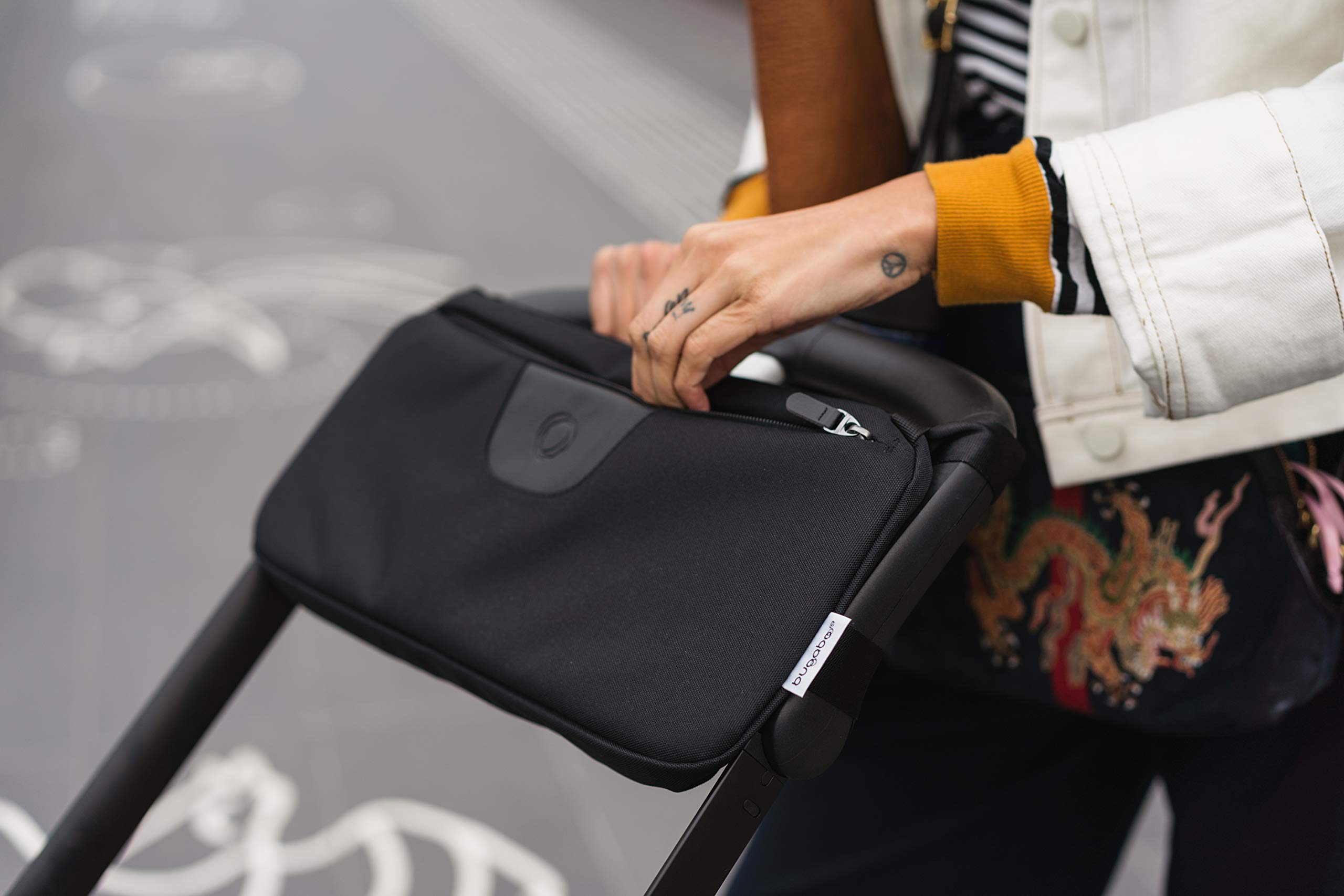 Bugaboo Ant Organizer - Keep All Your Essentials Close, Easy to Attach, Zipper Pocket - Black