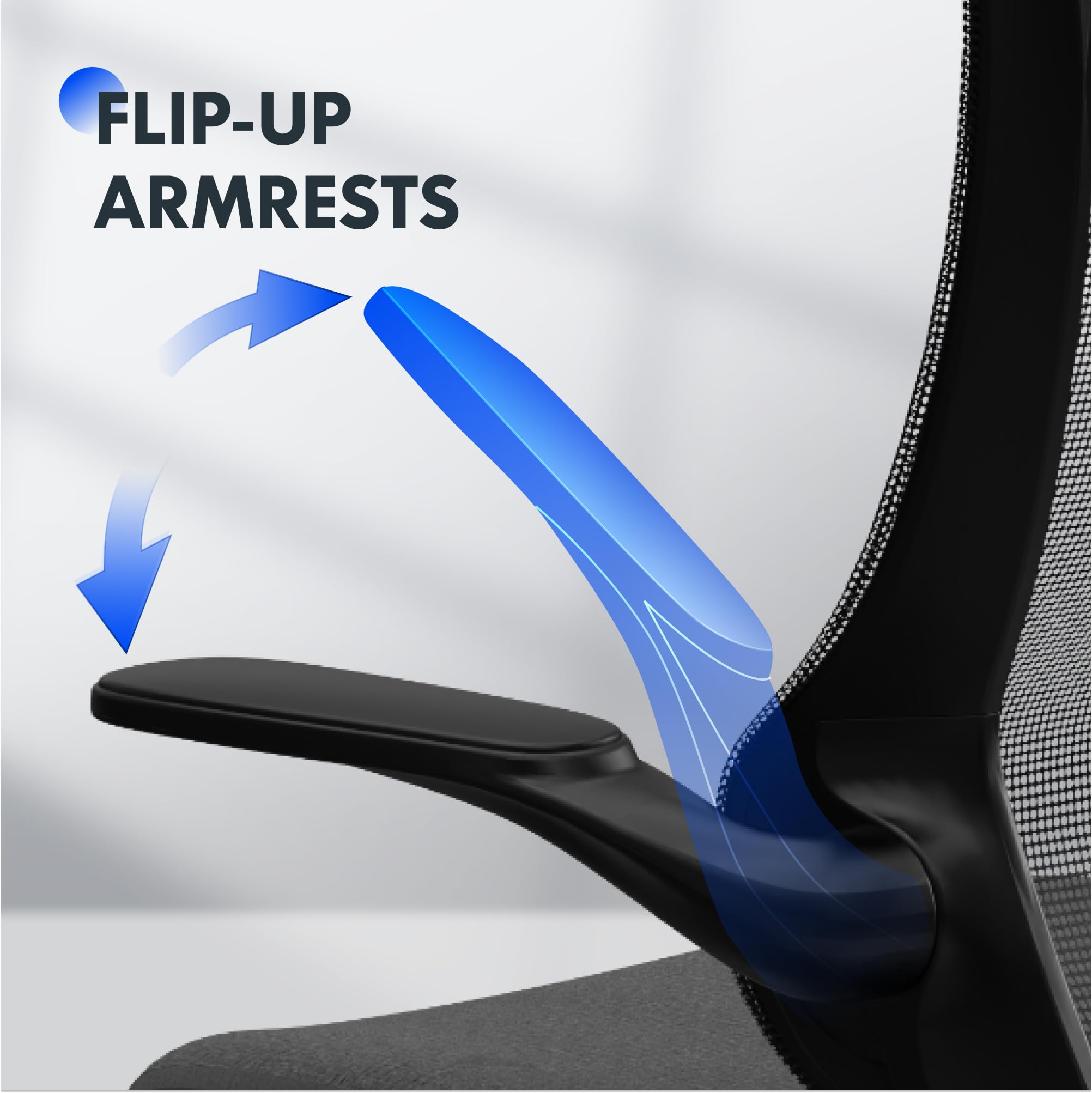 FLEXISPOT Comfy Office Chair for Heavy People, Big and Tall Office Chair, 500LBS Heavy Duty Computer Chair, Executive Home Office Desk Chairs with Wide Thick Seat Adjustable Armrest OC1 Black