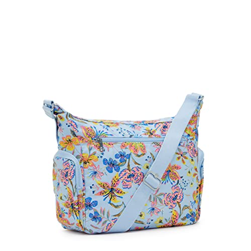 Kipling Women's Gabbie Crossbody, Lightweight Everyday Purse, Casual Shoulder Bag, Wild Flowers
