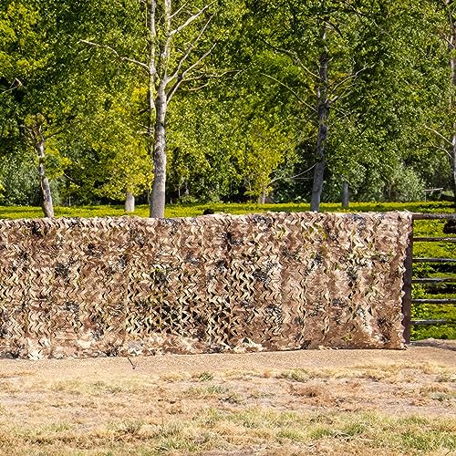 LOOGU Bulk Rolls of Camouflage Netting for Photography Background Camo Decorative Net and Hunting Blinds (Desert Digital, 1.5x5M=5x16.4ft)