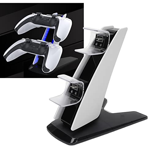 Controller Charging Station, Plug and Play Dual USB Fast Charging Station, Safely Placed for Game Console Grip