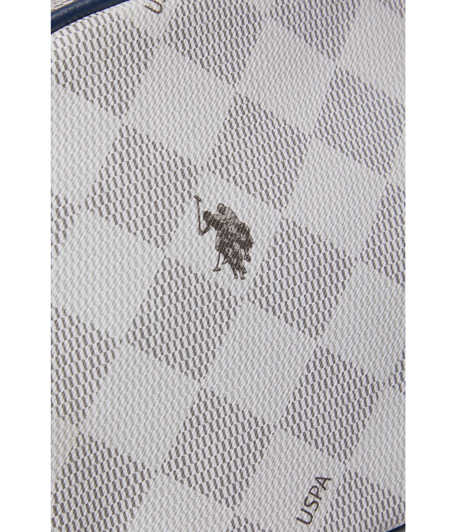U.S. Polo Assn. Diamond Stripe Crossbody Grey One Size
