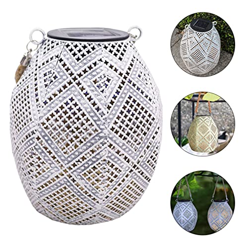 Outdoor Lantern Solar Lamp Solar Powered Patio Lights Courtyard Light Decorative Hanging Light Garden Landscape Light Lamp for Home House Outdoor Pendant Light