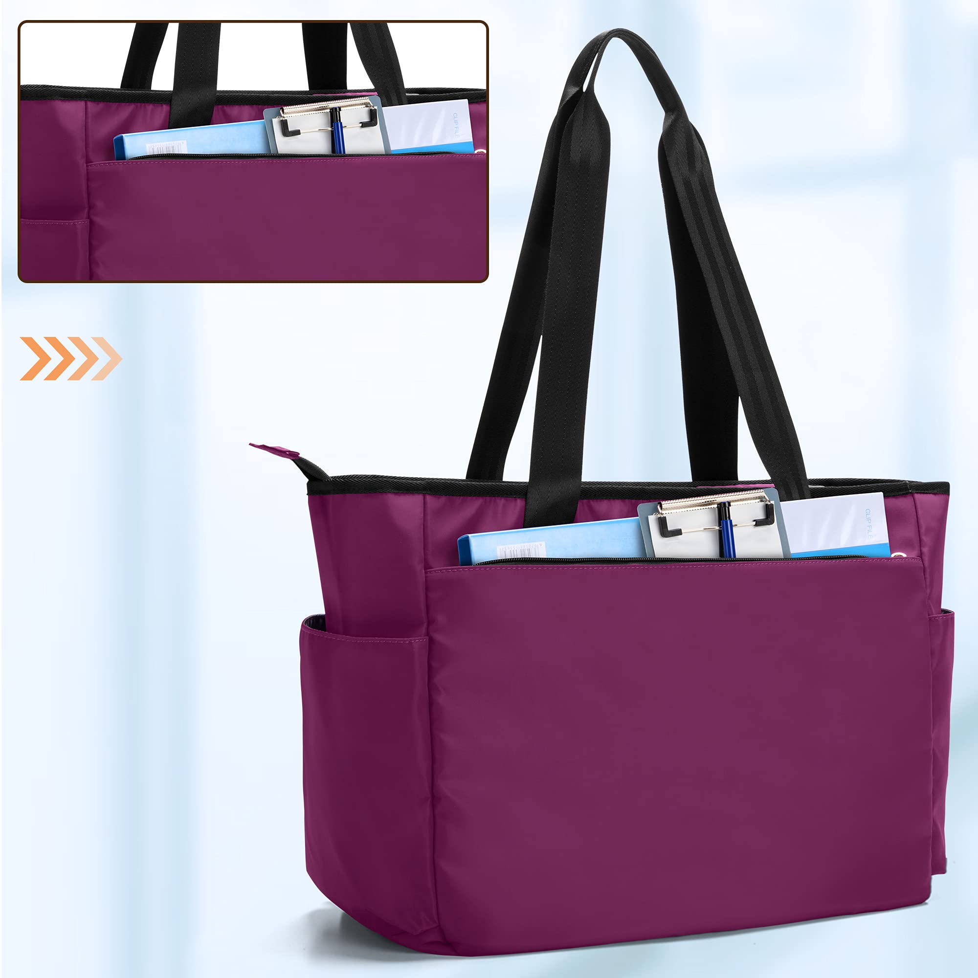 Damero Nurse Bag with Protective Stethoscope Case, Nurse Tote Bag with Stethoscope Carrying Case for Home Health Care, School, Work