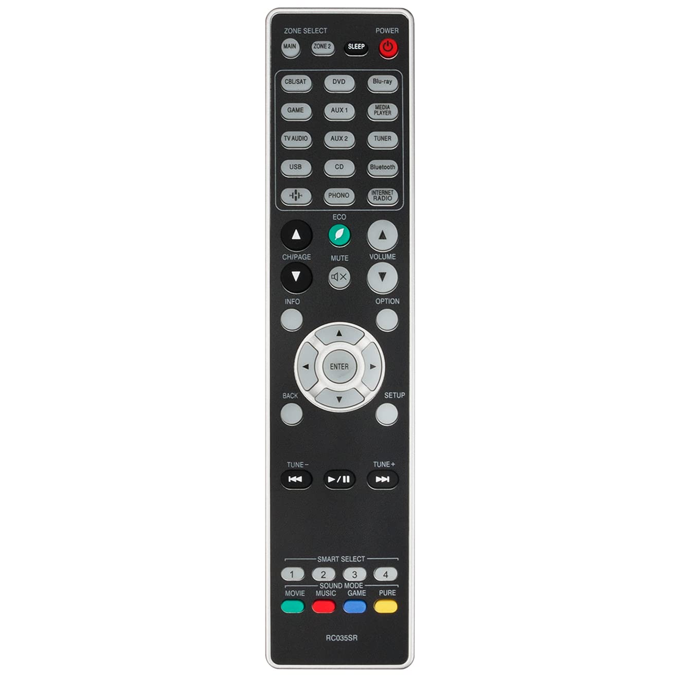RC035SR Replace Remote Control fit for Marantz Stereo AV Receiver NR1510 SR6014 NR1609 SR5014 SR5013 NR1710 SR6012 RC036SR