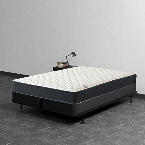 Mayton, 10-Inch Medium Tight Top Memory Foam Pocket Coil Hybrid Mattress, and 8" Split Wood Box Spring set, Twin, Black Box