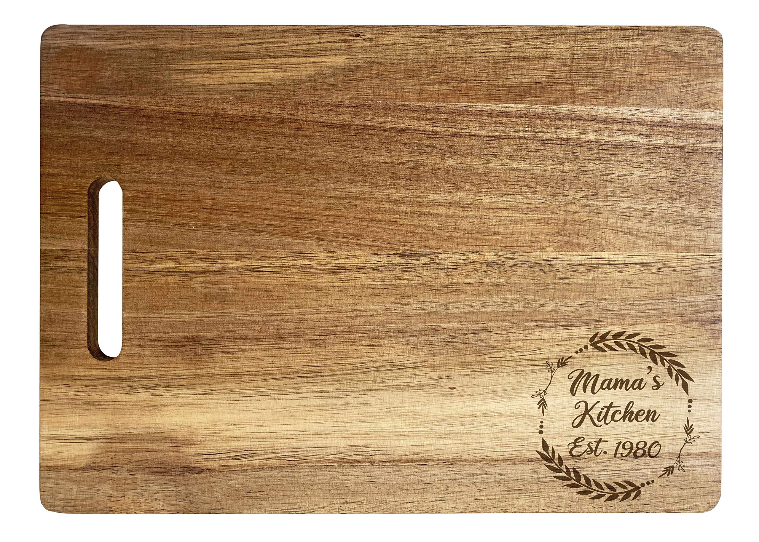 Custom Engraved Wooden Cutting Board Charcuterie Cheese Board Personalized with Custom Text or Message Acacia Wood (10 X 14)