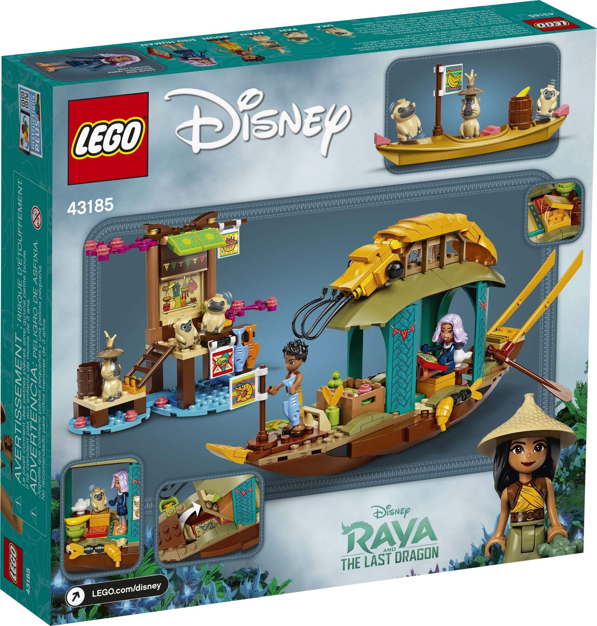 LEGO Disney Boun’s Boat 43185 Building Kit; an Imaginative Toy Building Kit; Best for Kids Who Like Exploring The World and Adventuring with Strong Disney Characters, New 2021 (247 Pieces)