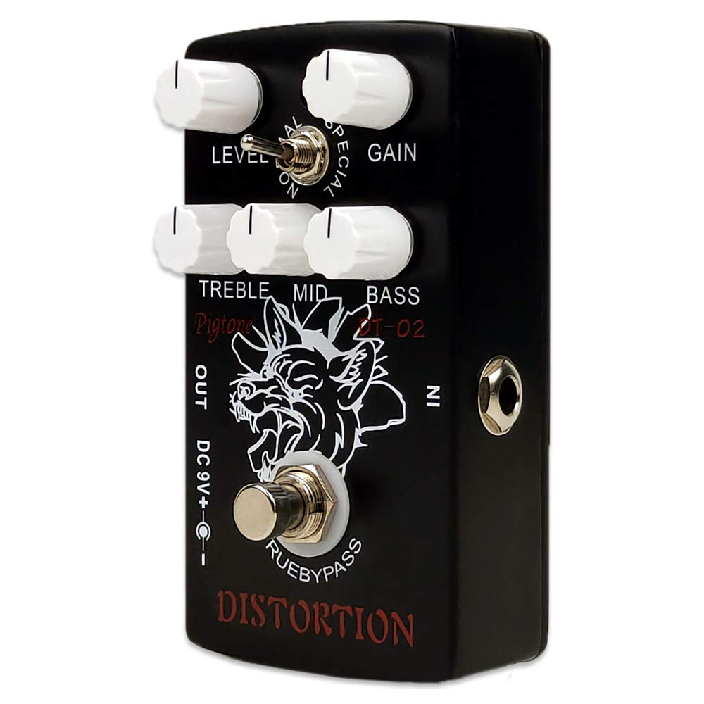 pigtone PP-30 Guitar Effect Pedal Distortion Analog DC 9V True Bypass
