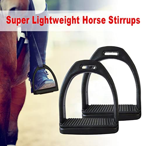N/A 2pcs Children Adults Durable Horse Riding Stirrups 2 Sizes for Horse Rider Lightweight Wide Track Anti Slip Equestrian (Size : X-Large)