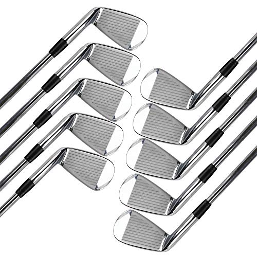 BIG TEETH Golf Ferrules .355 Multi Color 25mm 10Pcs Aluminum Matte for Irons Shafts Multi Colors Golf Accessories (Black)