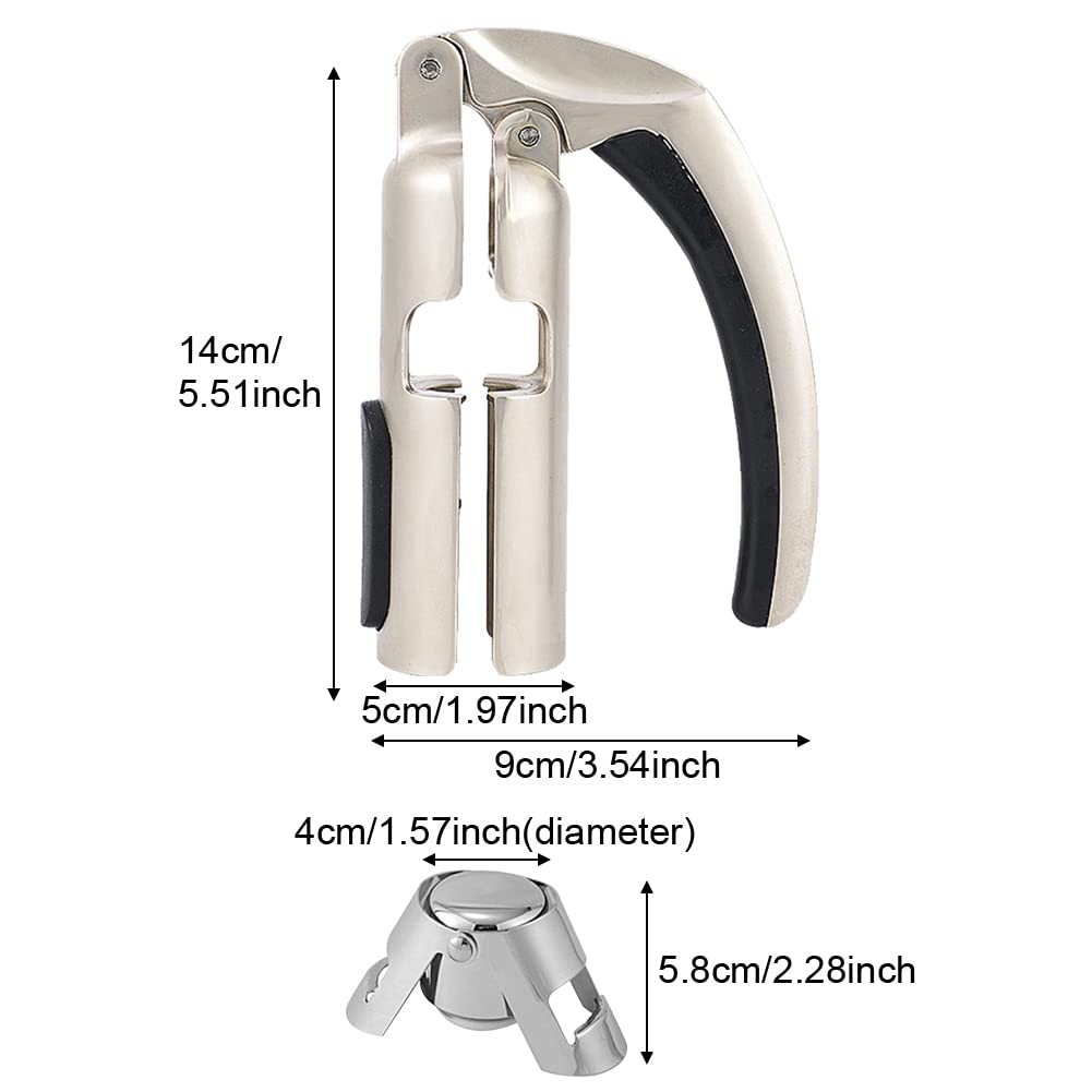 Champagne Bottle Opener Sparkling Wine Cork Puller, Bar Jar Cork Puller Kitchen Champagne Corkscrew for Sparkling Wine Bottle Opener, Wine Cork Puller