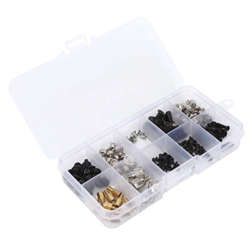 Computer Screws & Standoffs Set, 165Pcs Boxed Desktop Case Mounting Screw Set, Desktop Computer Screws, Good Resistance, for Ship Assembly