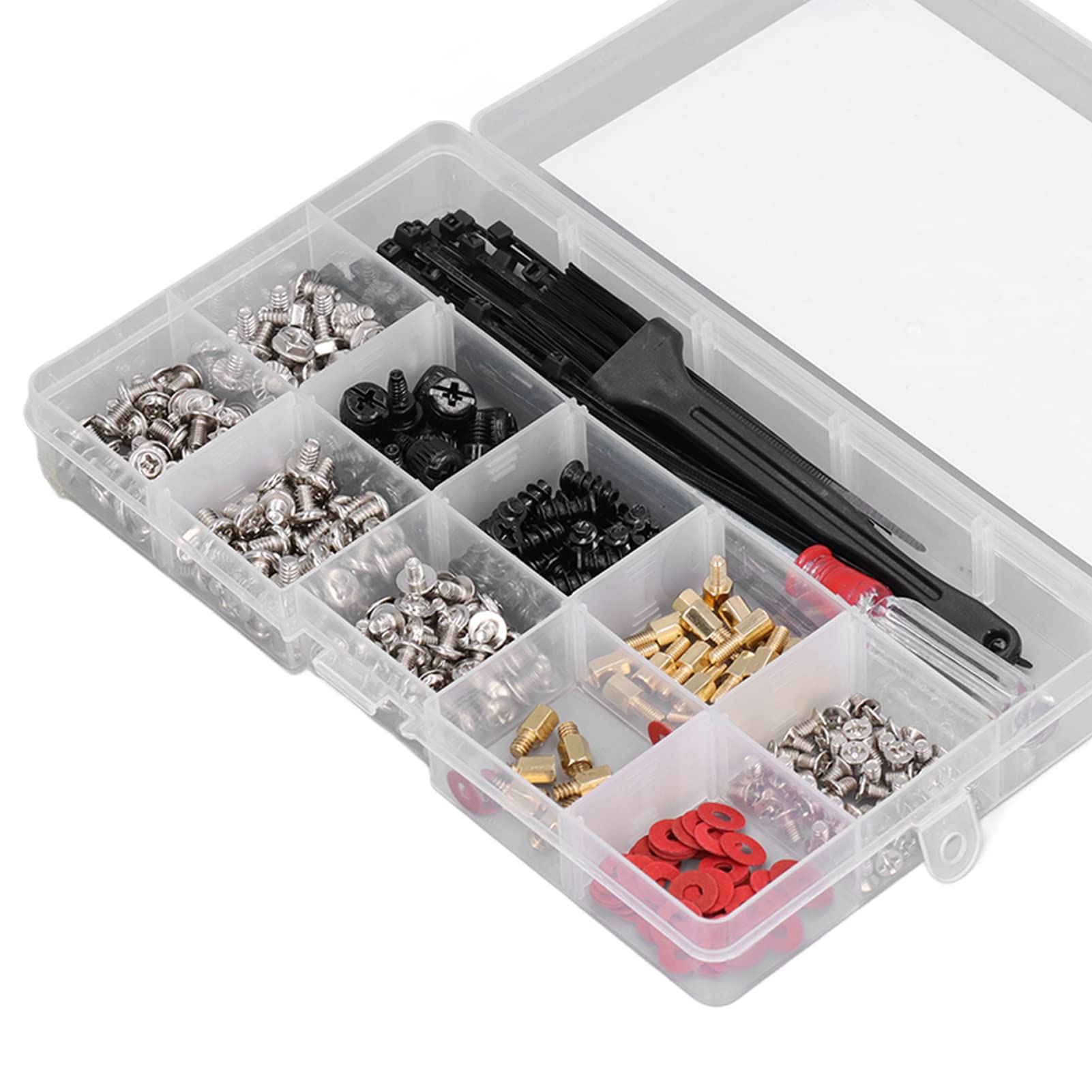 Computer Screws Parts, 366 Pieces rustproof Computer Screws Set with Brush for Installation