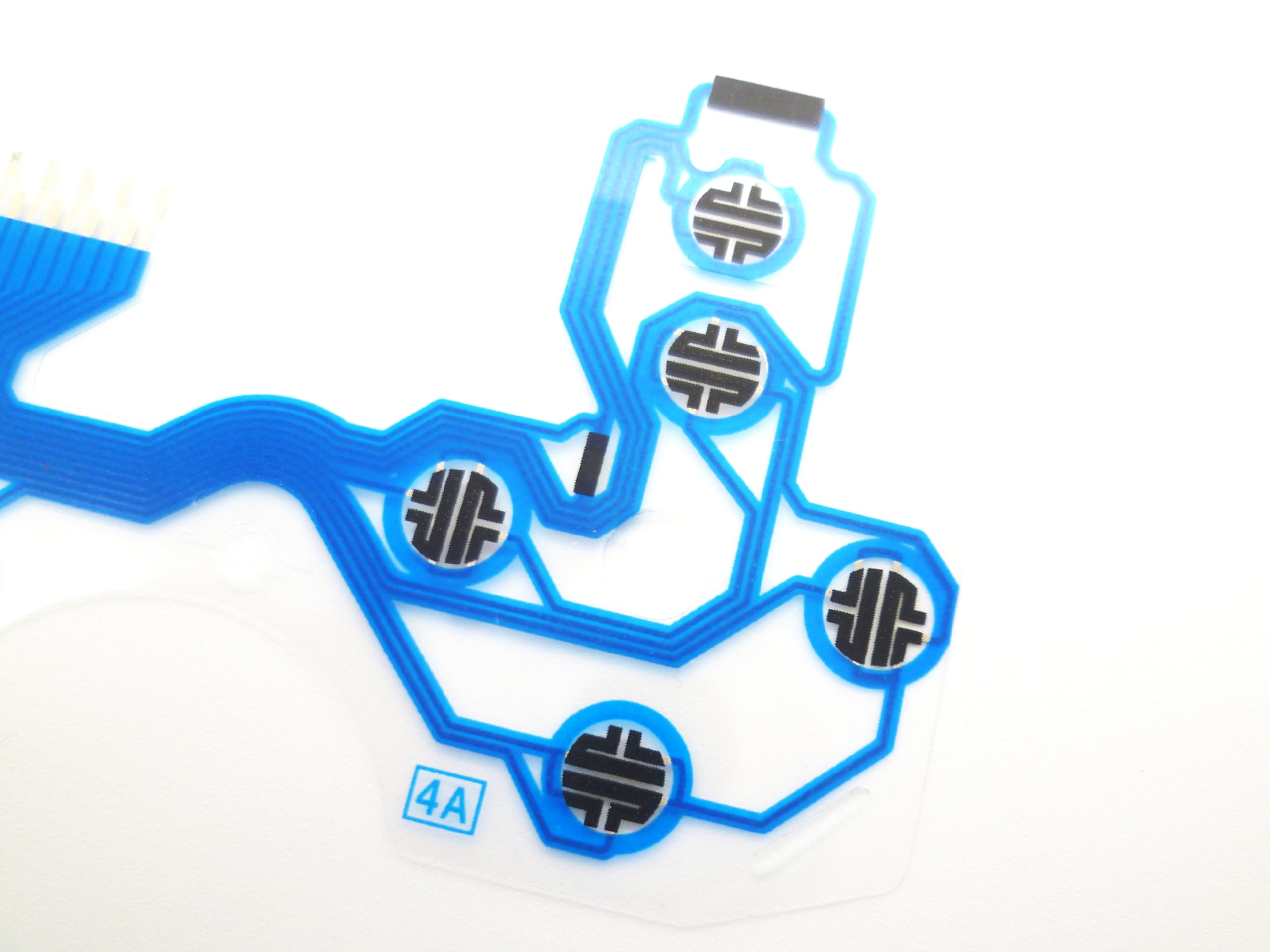 LeHang 2X Conductive Film Keypad Flex Cable Buttons Ribbon PCB Circuit Board Replacement Compatible with Sony Play Station 4 PS4 Dualshock 4 Pro Slim Controller (JDS-001/011) Blue