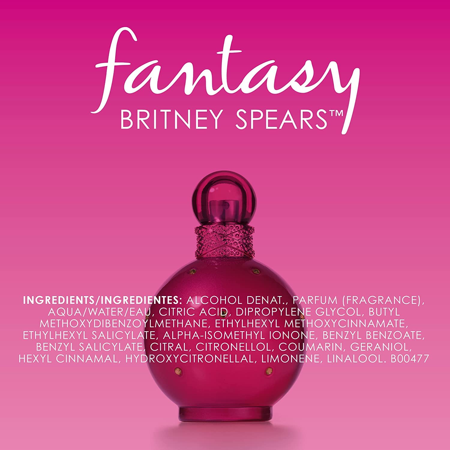 Britney Spears Fantasy, Eau De Parfum EDP Spray for Women, 3.3 Fl Oz (Pack of 2)