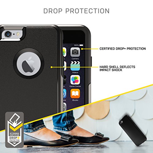 OTTERBOX COMMUTER SERIES iPhone 6/6s Case - Retail Packaging - BLACK