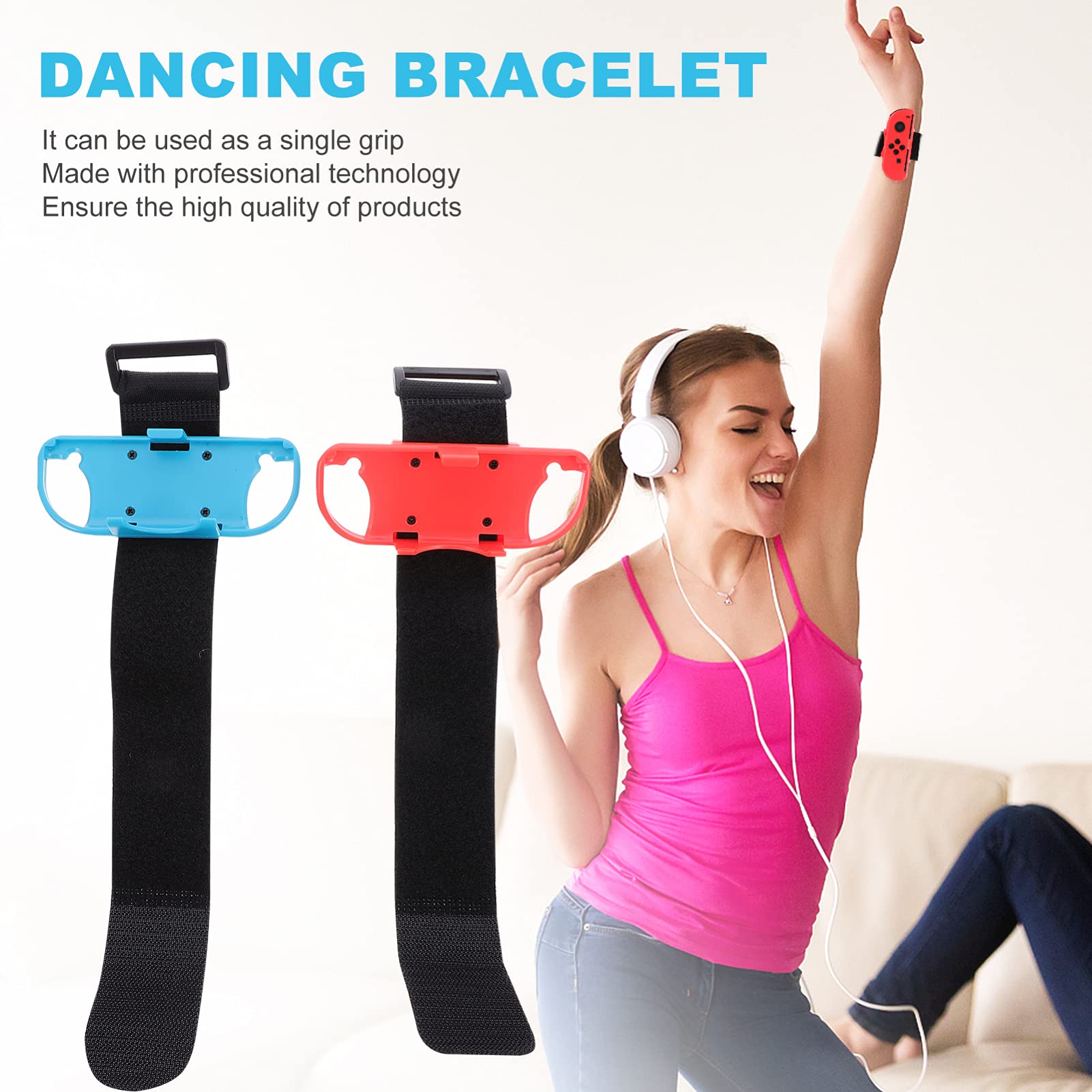 OSALADI Accessories Wrist Straps 2pcs Compatible with Switch Controllers Wrist Band Strap Adjustable Wristbands Randdom Color Elastic Strap Wrist Lanyard Wrist Lanyard Wrist Lanyard