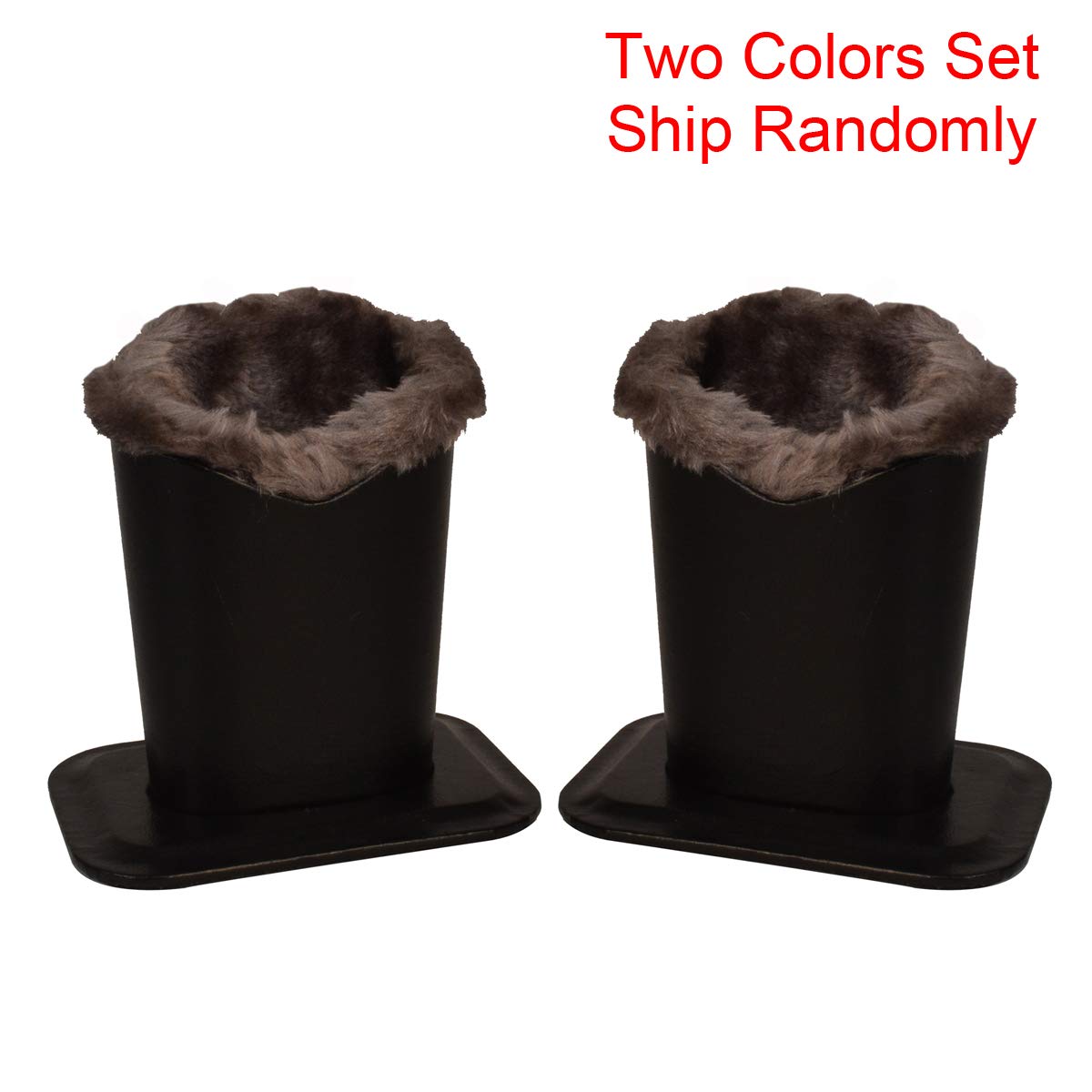 Bleiou Pack of 2 Soft Plush Lined Eyeglasses Holder Stand Protective Glasses Holder Stand (Style G)